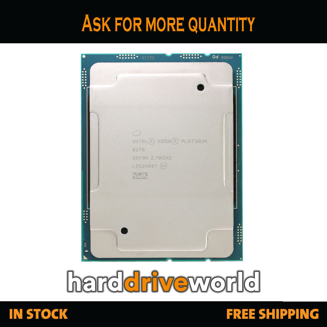 Intel Xeon Platinum 8270 Processor (2.7 GHz, 26 Cores) - SRF96 for sale ...