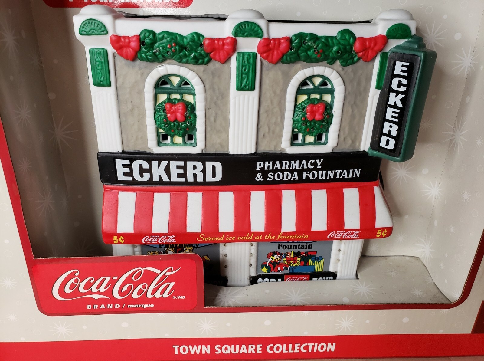 Coca Cola Town Square Collection Fiber Optic 2003 Eckerd Pharmacy Drug ...