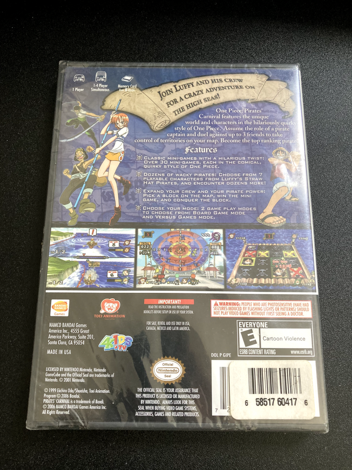 One Piece: Pirates' Carnival (Nintendo GameCube) - BRAND NEW FACTORY ...