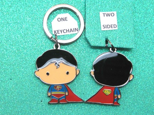 SUPER MAN SUPERMAN Chibi Char - key chain , keychain GIFT BOXED Two ...