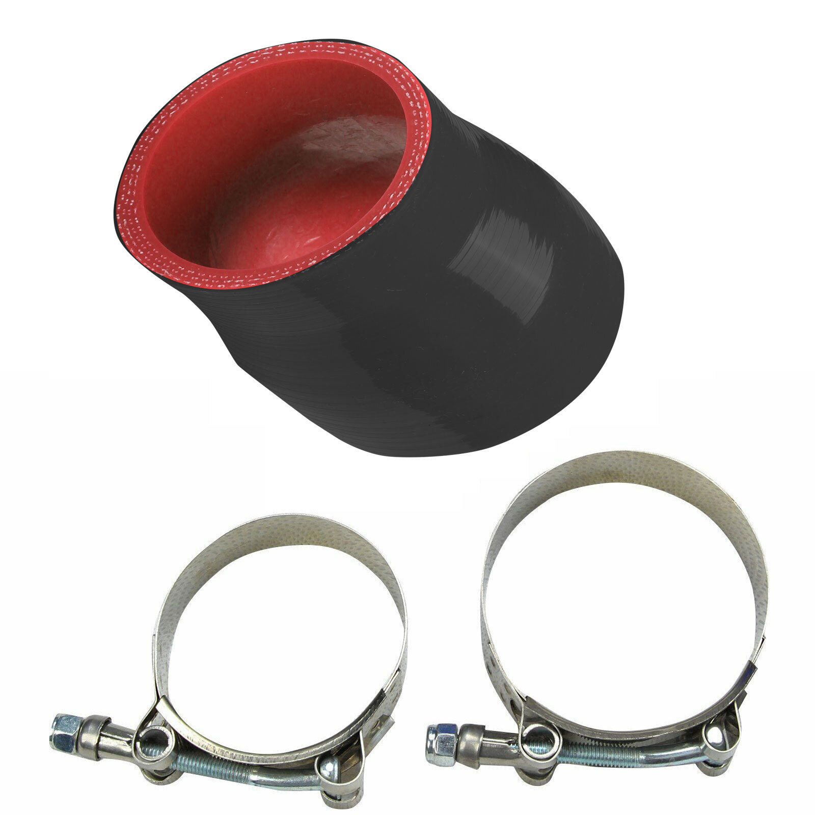 3.5" 3 1/2'' to 4" Silicone Reducer Coupler Turbo hose 89mm-102mm +2 x ...