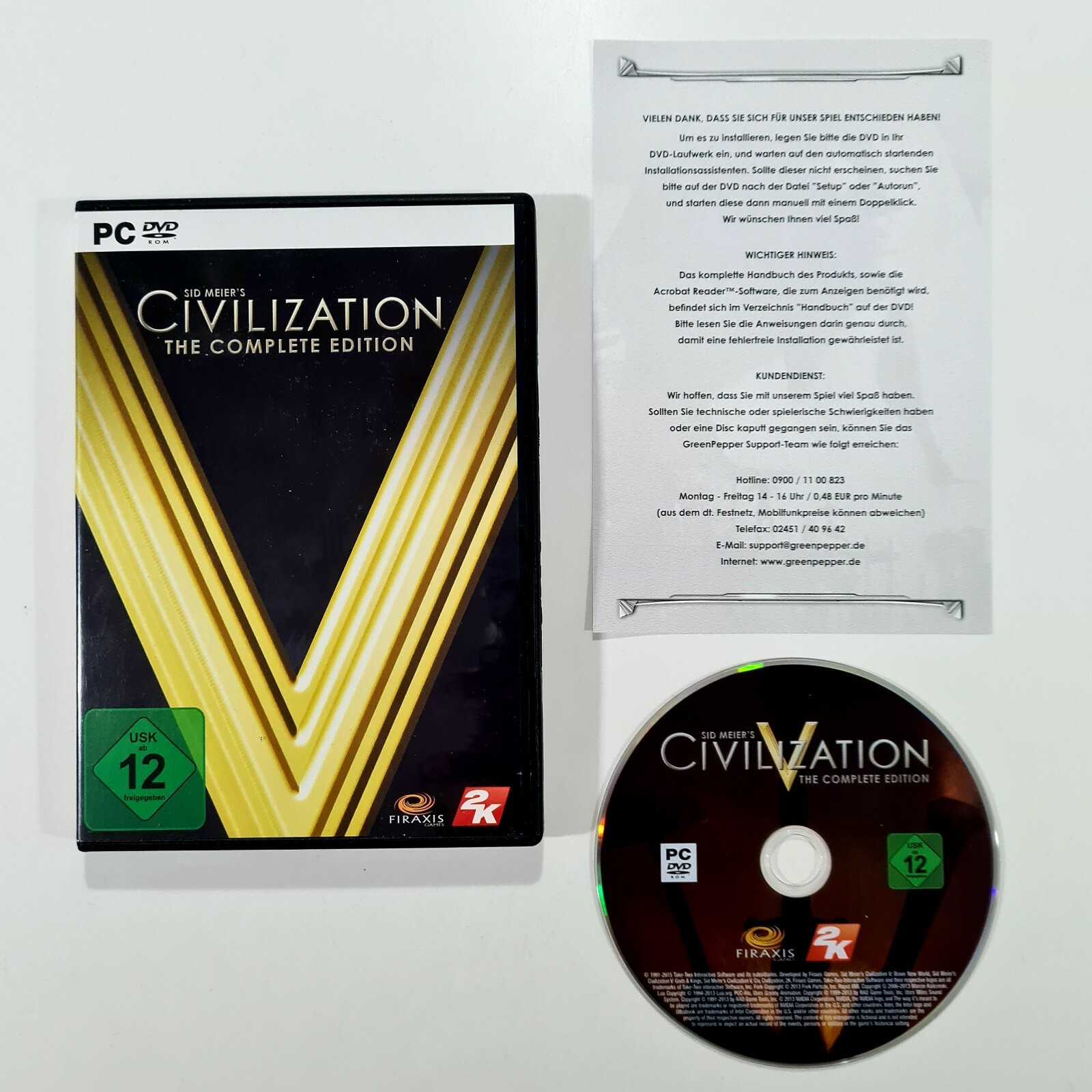Pc Dvd-Rom Civilization V The Complete Edition Dt. Gods & Kings/Brave ...