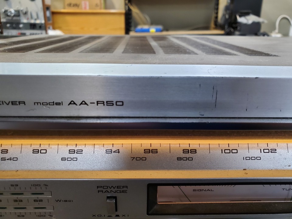 Vintage Akai AA-R50 AM/FM Stereo Receiver, Silver Face, For Parts or ...