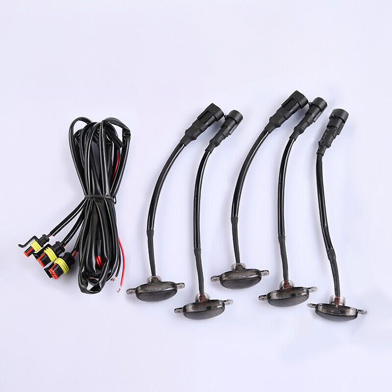 For Kia Telluride 2020-2025 Smoke Raptor Style Amber LED Front Grille ...