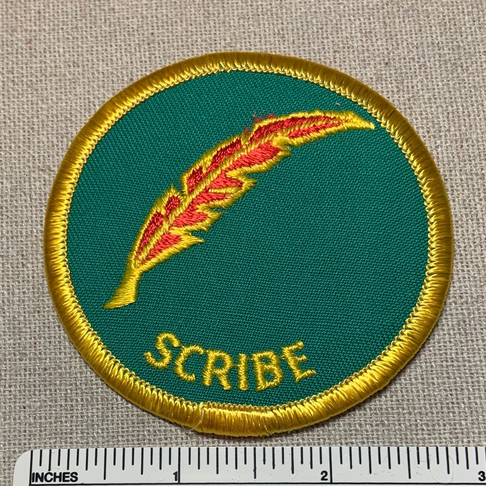 Vintage SCRIBE Boy Scouts of America Position Uniform Badge PATCH BSA ...