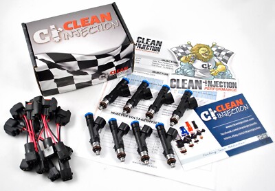 8 Bosch 380cc 36lb Fuel Injectors EV6 Chevy Ford LS1 LS6 LT1 V8 Pontiac ...