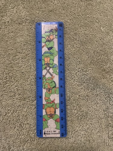 TMNT Teenage Mutant Ninja Turtles 1991 6" School Ruler, Pre-owned | eBay