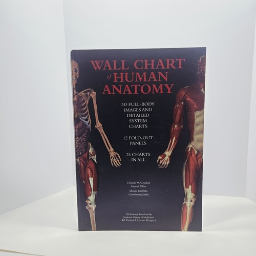 Wall Chart Human Anatomy- 12 Fold-Out Panels, 24 Charts in All Book of ...