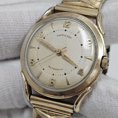 Vintage HAMILTON Men's Automatic Dress Watch Cal. 672 17 Jewels 10K RGP ...