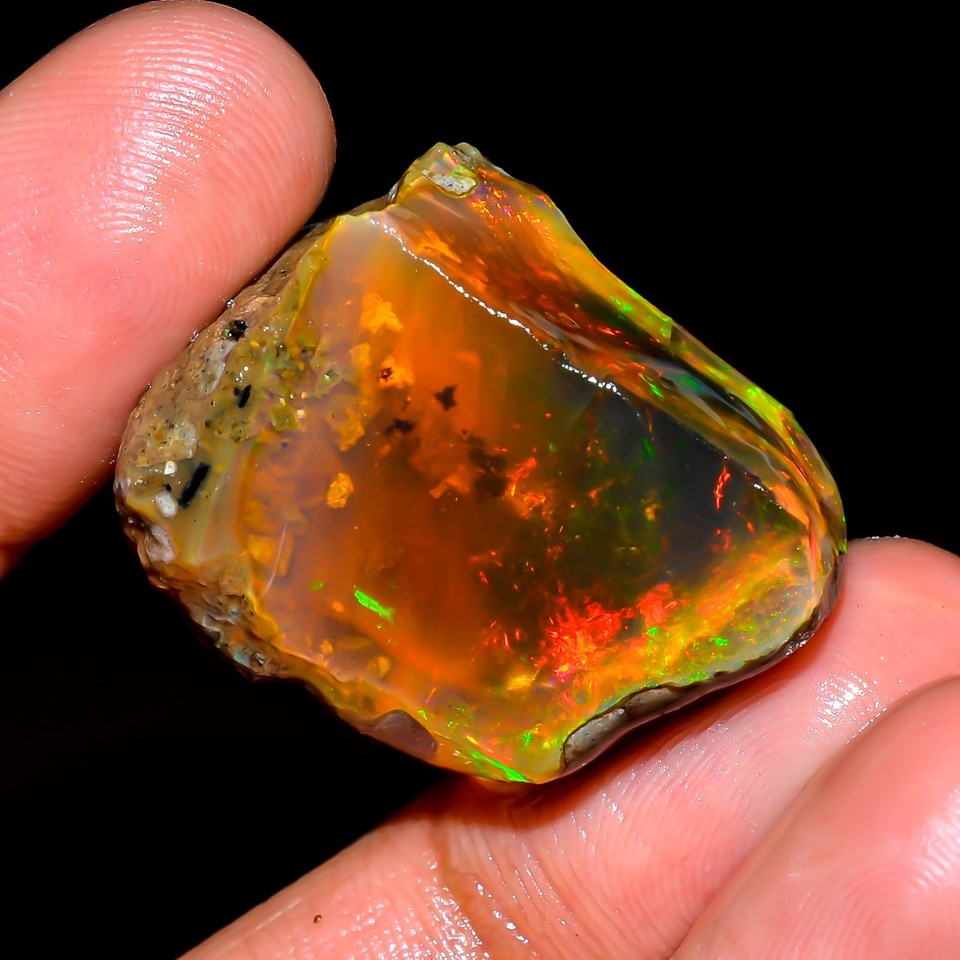 Fancy Rough Natural 49.5 Carat Opal Ethiopian Oil Opal Raw, Fire Opal ...