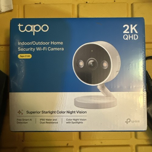 Tapo C120 TP-Link 2K QHD Security WiFi Indoor/Outdoor Camera, Color ...