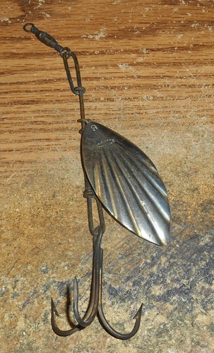 VERY EARLY W.T.J. LOWE FLUTED SPINNER/TOUGH LURE! | eBay