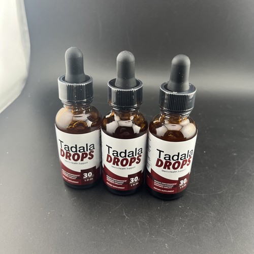Lot Of 3 Tadala Drops Men’s Health Supplement 1oz New Free Shipping ...