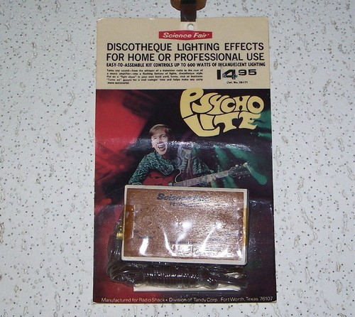 RARE = Vintage Radio Shack Science Fair PSYCHO-LITE unbuilt DIY color ...