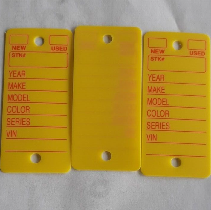 250 Pcs Poly Key Tags Dealership Tags Car Key Tags Plastic Key Tags ...