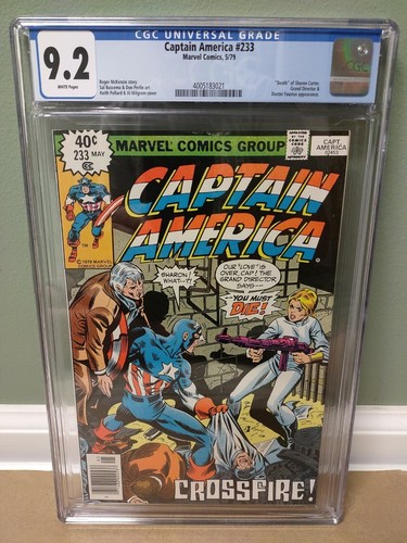 Captain America #233 CGC 9.2 "Death of Sharon Carter" 1979 **FREE ...