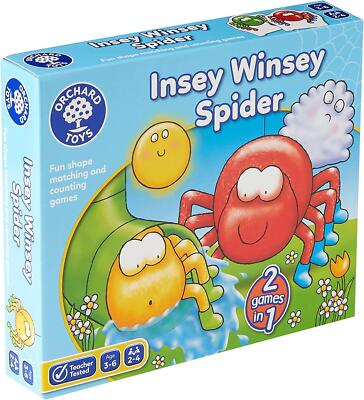 Orchard Toys Insey Winsey Spider Game Teacher Tested Count Shape Kids ...