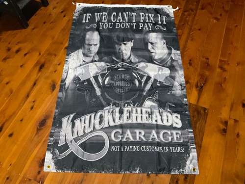 3 stooges knucklehead garage home decor man cave flag poster wall ...