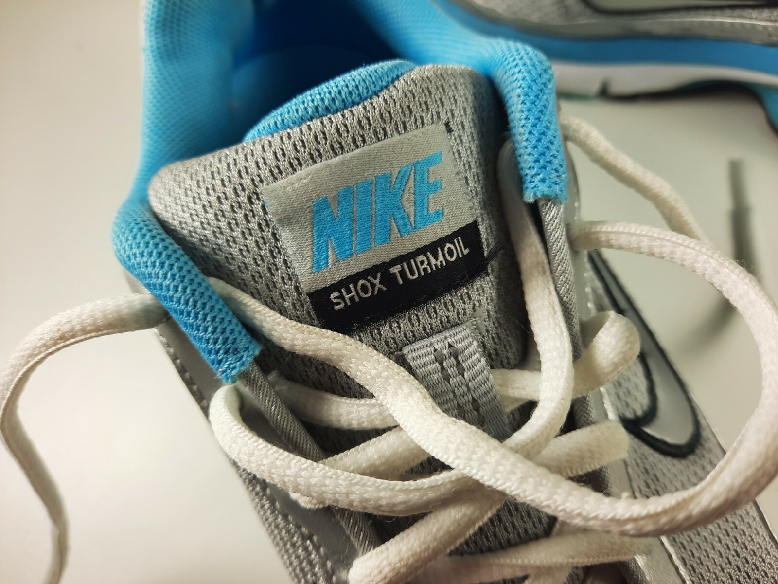 Nike Shox Turmoil Women's Shoes 366647-003 Silver Blue 2009 Size 7.5 US ...