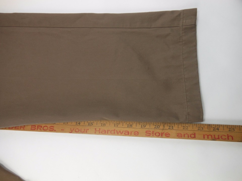 Covington Khaki Slacks 34W 23L (Hemmed 23L) Womens Stretch Band Waist ...
