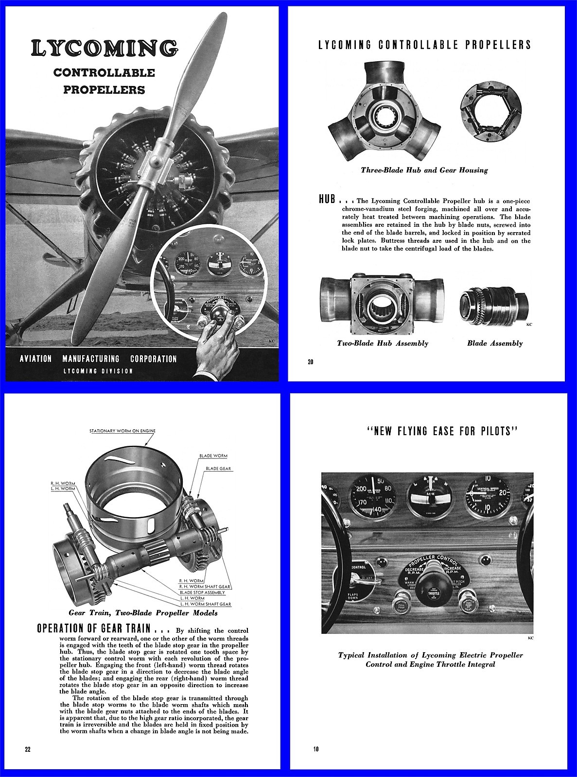 Lycoming Controllable Propellers 1937 Booklet on CD or USB | eBay