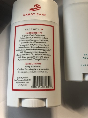 NEW (2) Paraben & Aluminum Free NATIVE Deodorant Fresh MISTLETOE And ...