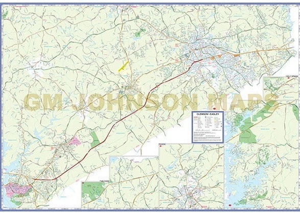 Clemson Area Map