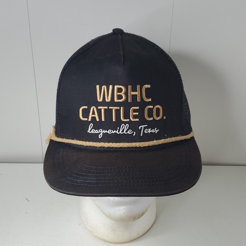 WBHC Cattle Company Embroidered Logo Leagueville Texas Trucker Hat ...