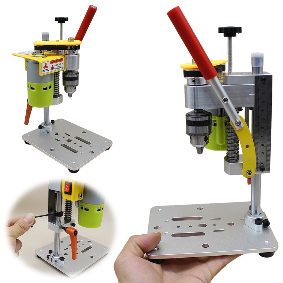 Mini Drill Press B10 Chuck Portable Benchtop Driller Mini Bench Drill ...