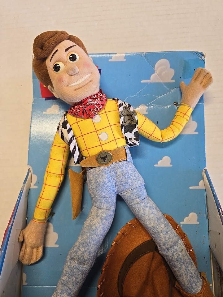 1996 Disney Toy Story Woody 16 inch Fully Poseable Figure NIB ...