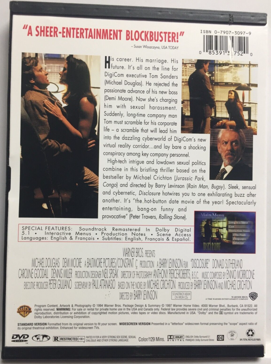 Disclosure 1994 Disclosure (1994) News IMDb