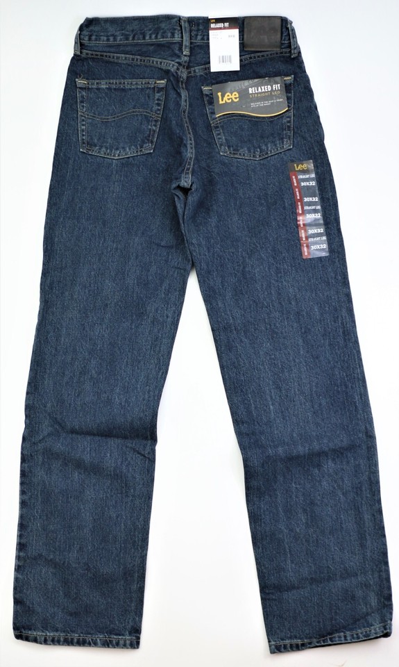 LEE RELAXED FIT STRAIGHT LEG JEANS Men`s Sizes Tomas Color 100% Cotton ...