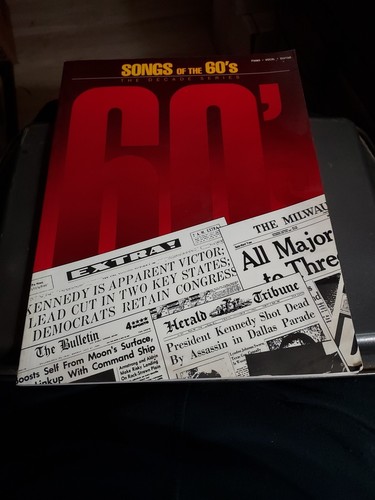 Songs Of The 60s Decade Series Song Book Piano Guitar Vocal Sheet Music ...