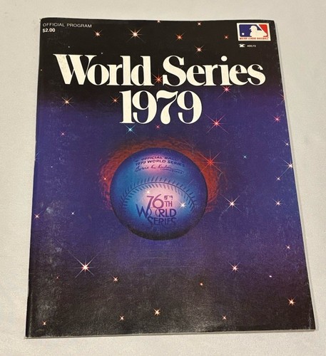 Vintage 1979 World Series MLB Baseball Souvenir Program Magazine | eBay