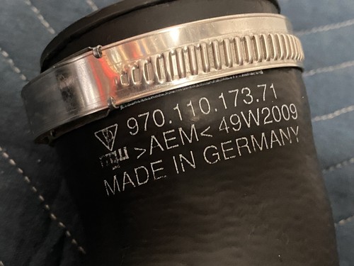 2010-2016 Porsche Panamera Hose Water Pipe Line Intercooler Tube OEM ...