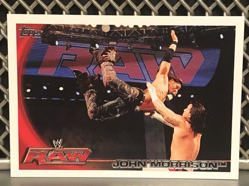 2010 John Morrison Topps WWE Wrestling Card #4 Johnny Nitro Impact WWF ...