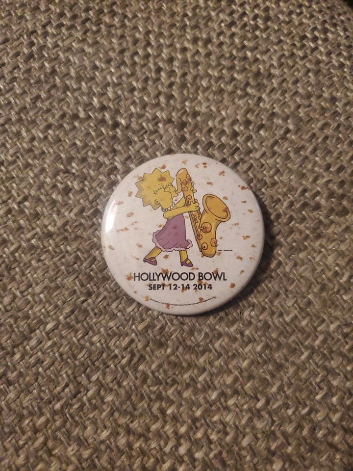 Homer & Lisa Simpson Pin 2014 Exclusive Hollywood Bowl The Simpsons ...