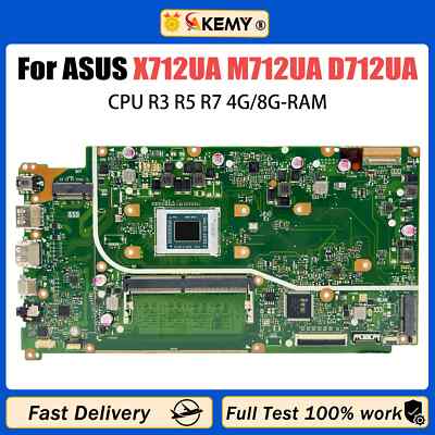 X712UA For ASUS X712U M712UA D712UA Motherboard CPU R3 R5 R7 4G/8G-RAM ...