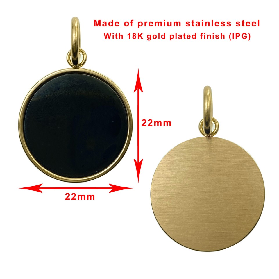 Personalized Photo and Message Engraving Custom Pendant Dangle Charm f ...