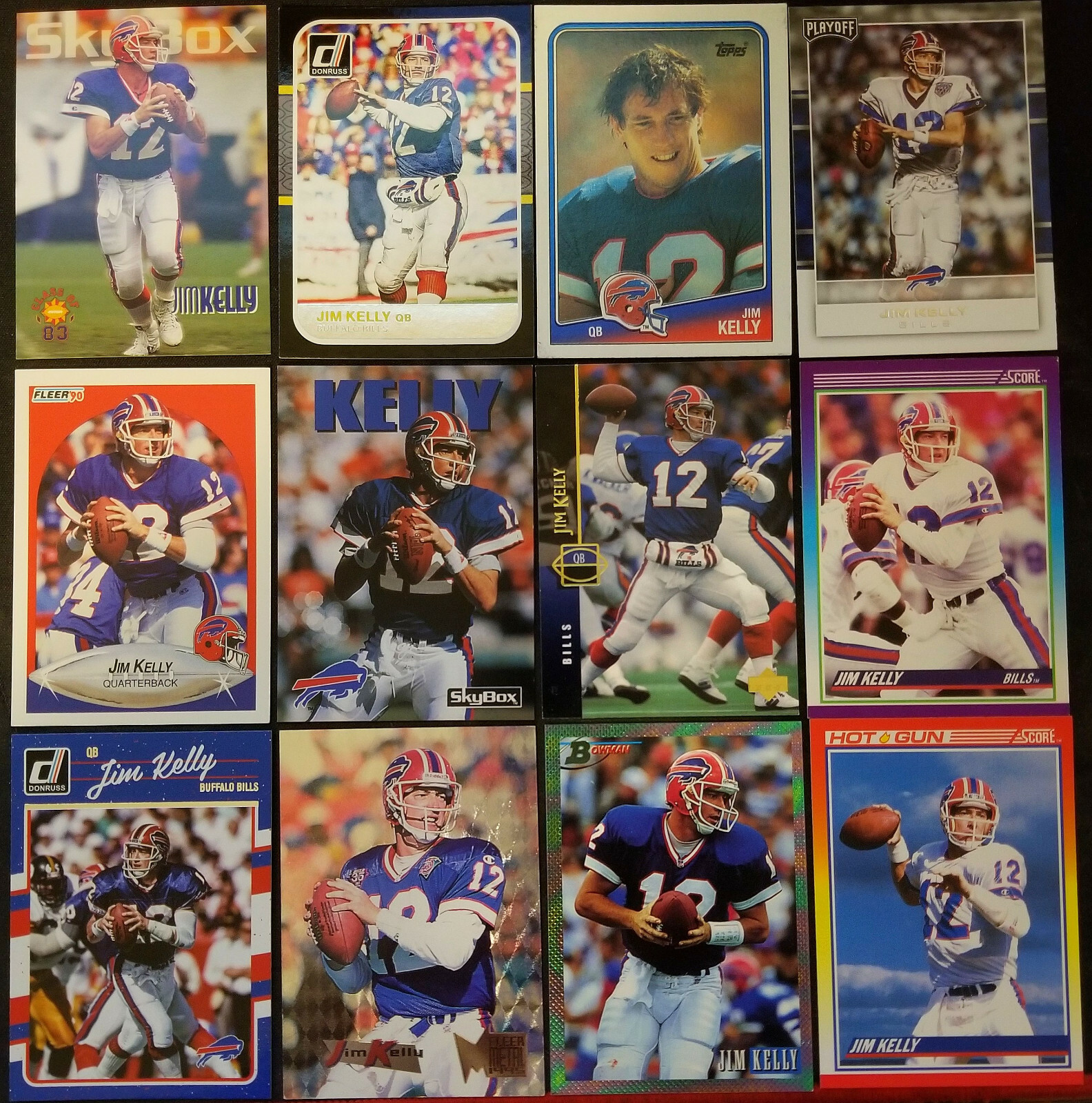 Jim Kelly 12 Card Collectors Lot - Buffalo Bills | eBay