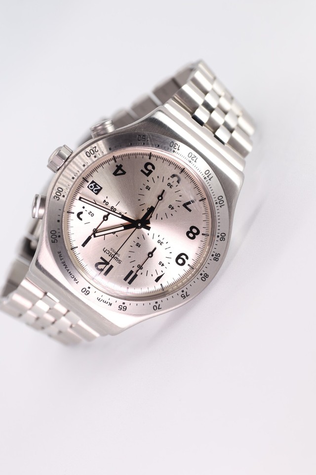 LIMITED SWISS SWATCH IRONY NEW CHRONO YVS425G DESTINATION UPPER EAST ...