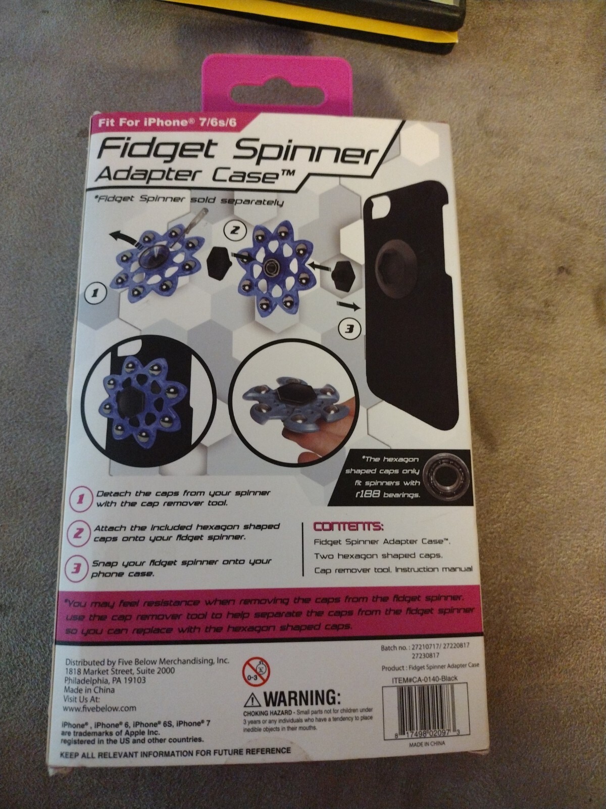 Fidget Spinner Adapter Case for iPhone 7/6s/6 New! 817498020973 | eBay