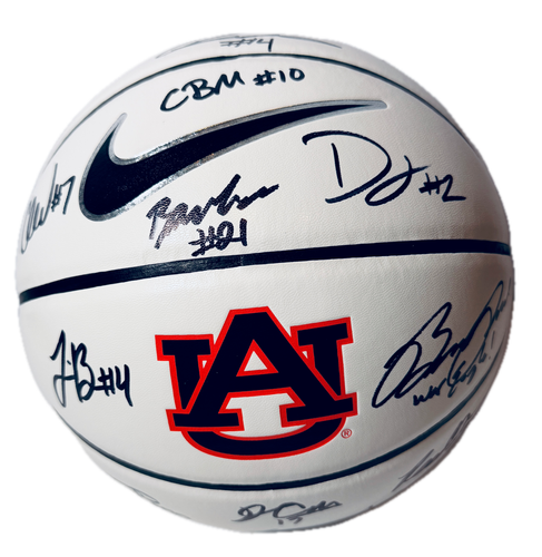 2024-2025 AUBURN TIGERS TEAM SIGNED AUTOGRAPH BASKETBALL COA BROOME ...