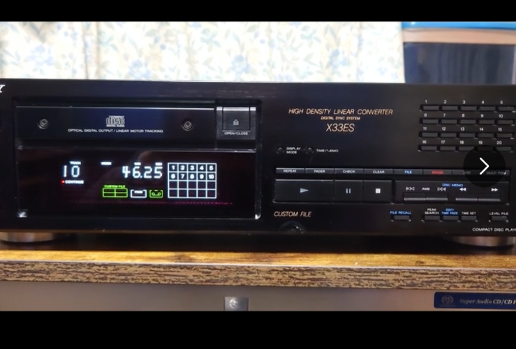 Sony CDP-X33ES CD Player ES Series Pulse DAC Nichicon MUSE Remote ...