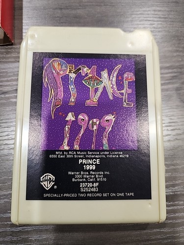 Prince "1999" 8-Track Tape S252483 - 1982 US 1st - TESTED - Warner ...