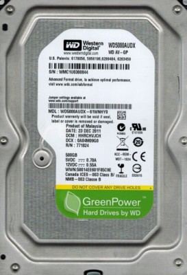 Western Digital WD5000AUDX-61WNHY0 500GB DCM: HHRCHVJCH WMC1U | eBay
