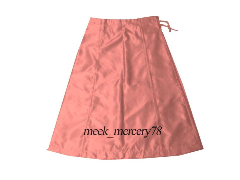 Satin Silk Women Saree Underskirt Inskirt Petticoat Adjustable Waist ...