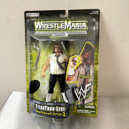 WWF MANKIND 1999 TITAN TRON LIVE Smackdown Series 2 JAKKS Figure MICK ...