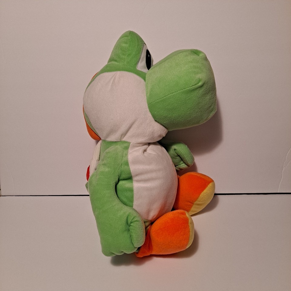 Nintendo Super Mario Yoshi 20" Cuddle Pillow Stuffed Animal With Pouch ...