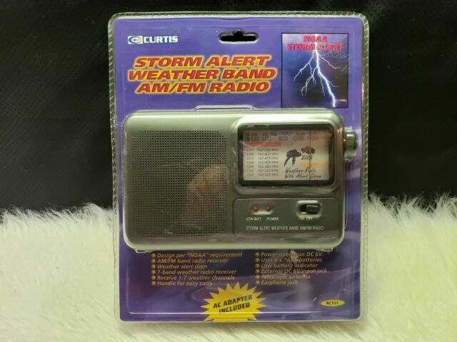 Curtis Storm Alert Weather Band Am/fm Radio RC131 Plugin for sale ...